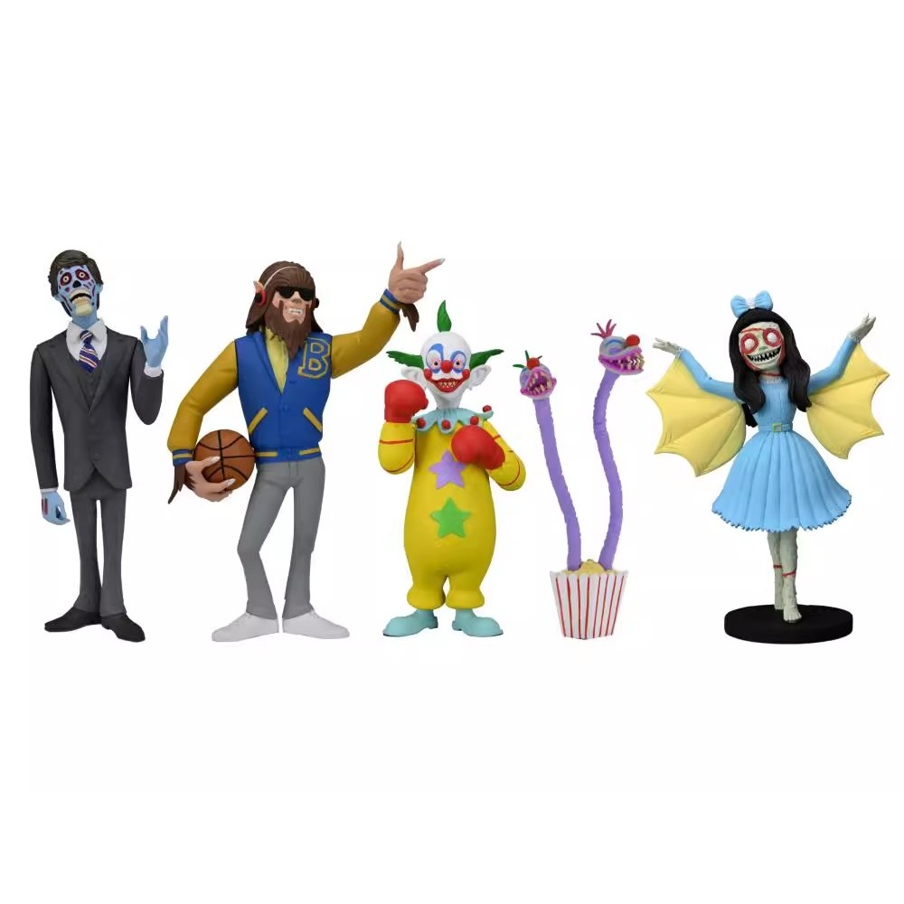 NECA TOONY TERROR Cartoon Horror Episode 7 Ghoul/Vampire/Werewolf/Clown ...