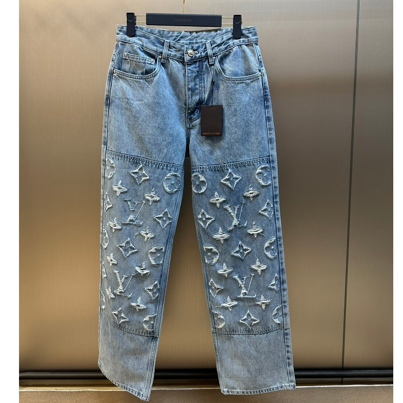 2024 New Style Creative Jeans Casual Denim Road Avant-Garde Style Men ...
