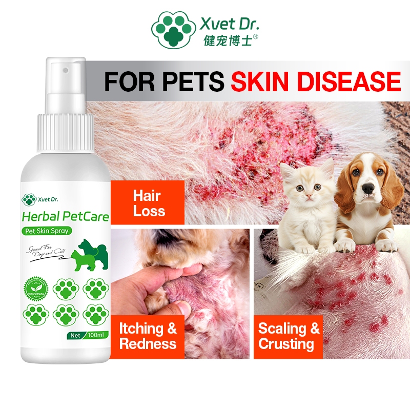 Xvet Dr Pet Skin Disease Spray For Dog And Cat 100ml Remove Ringworm ...