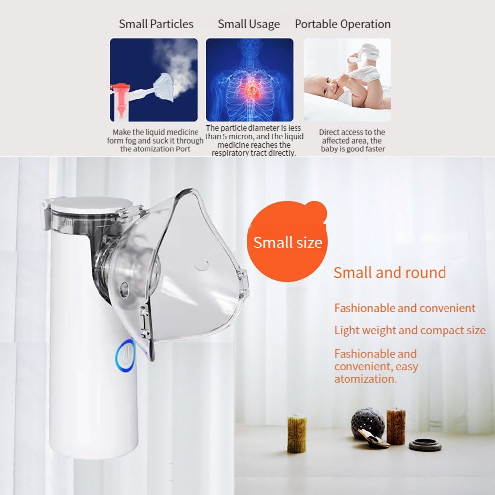 【MY 24H Ship】Handheld Portable Nebulizer Ultrasonic Nebulizer Spray ...