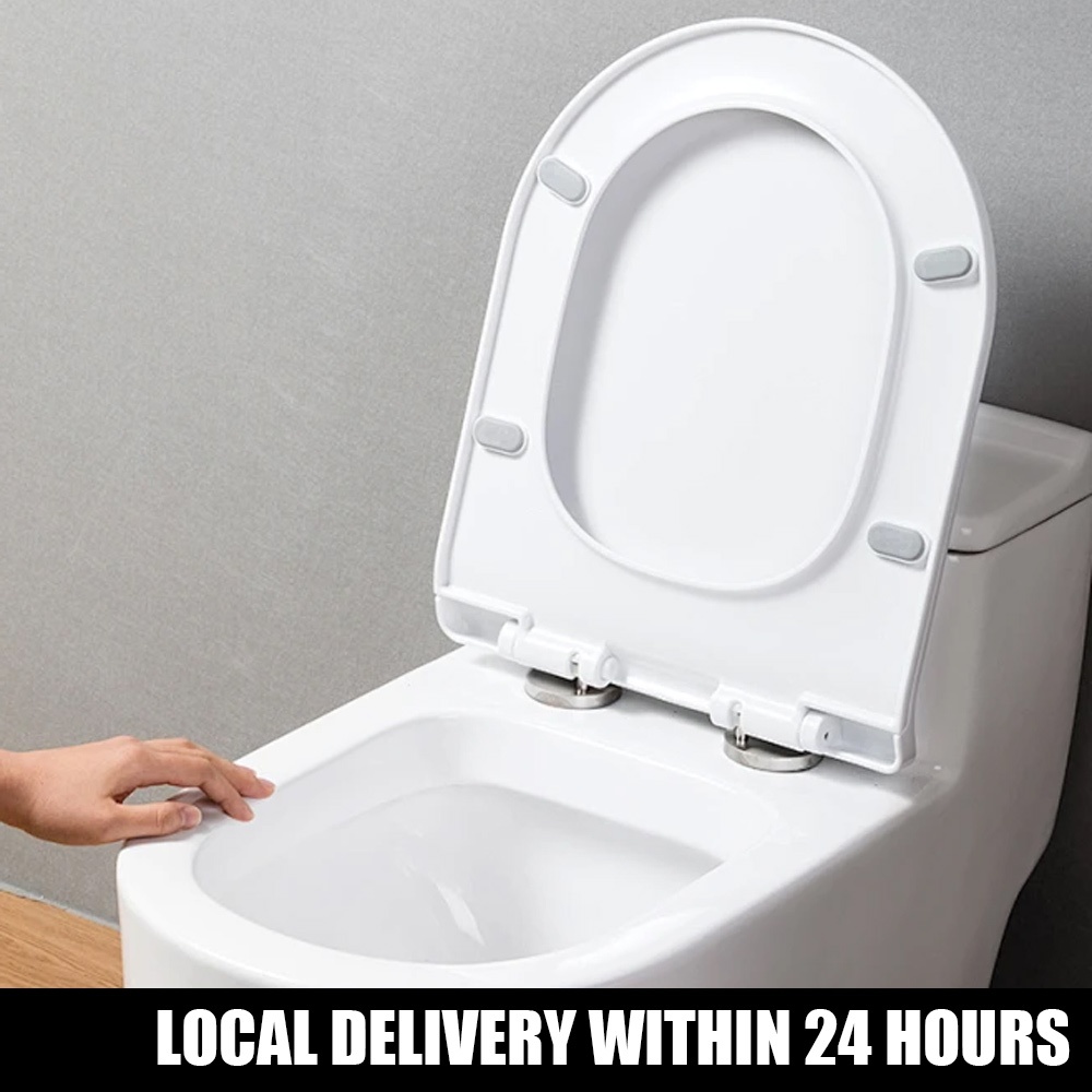 U-shaped Toilet Cover,Quiet Toilet Cover,Thick Toilet Seat With Slow ...