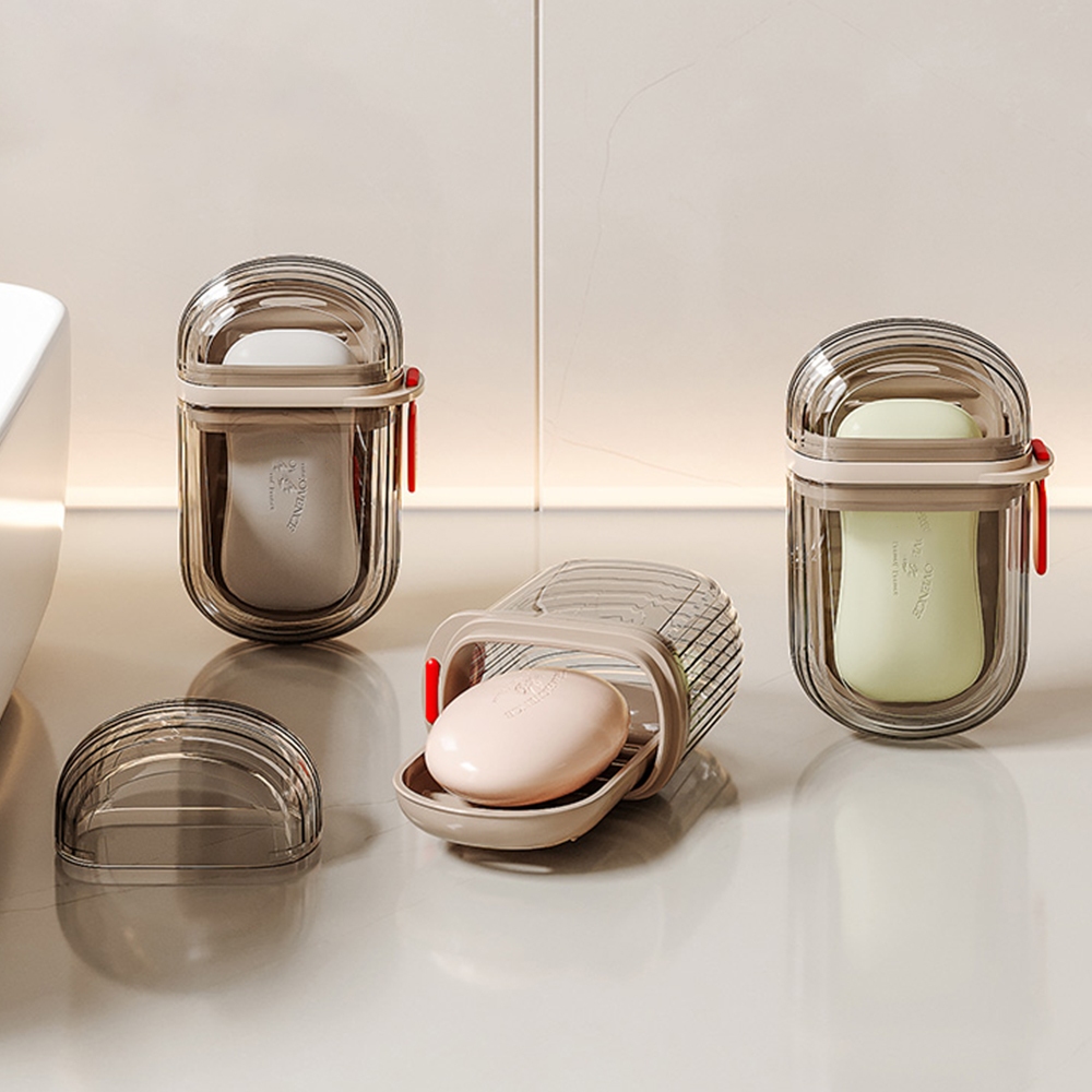 New Mini Portable Transparent Travel Soap Storage Box with Lid | Shopee ...
