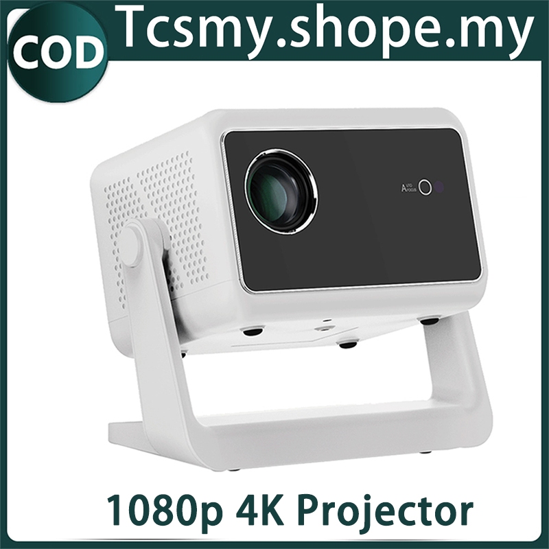 Wifi 4k Projector Full HD 1080p 8000 LM Supports Android iOS Syncing ...