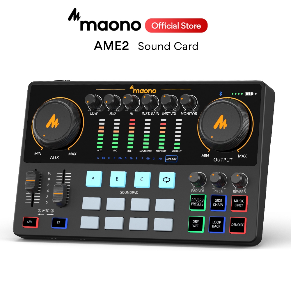 Maono AME2 Set Mikrofon Pemeluwap Kad Bunyi Profesional Maonocaster ...