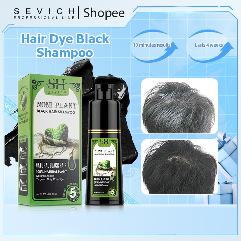 SEVICH Hair Dye Semi Permanent Color Black Shampoo (250ml) | Shopee ...