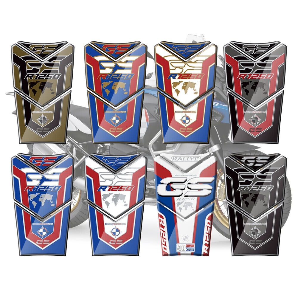 3D Gel Fuel Tank Decal Sticker For BMW R1250GS Adventure 40 Years GS ...