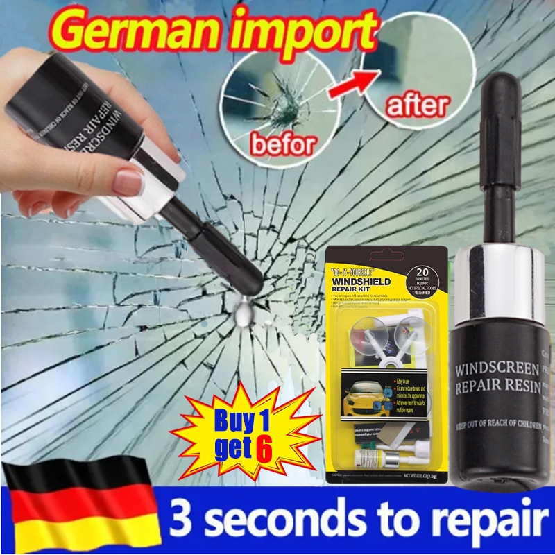 100% Restored glass Windshield repair kit repair 3second Gam cermin ...