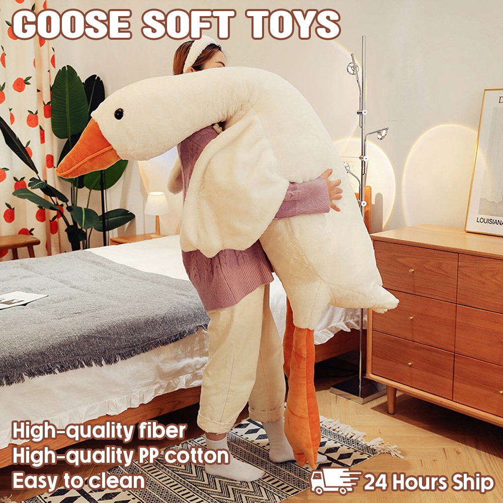 130cm Big Goose Plushie, Goose Soft Toys, Big Cute Goose Pillow, Duck ...