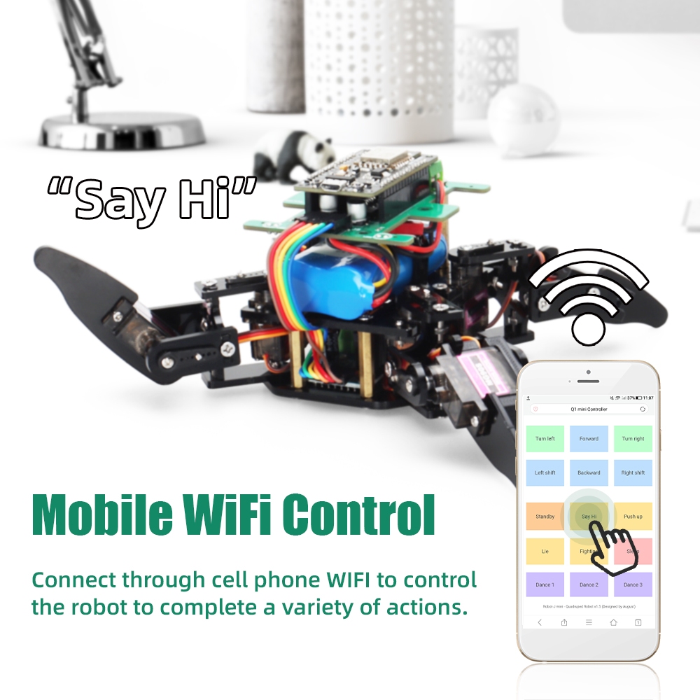 Ready Stock Tscinbuny Popular Quadruped Robot Kit For Arduino Robot 6149