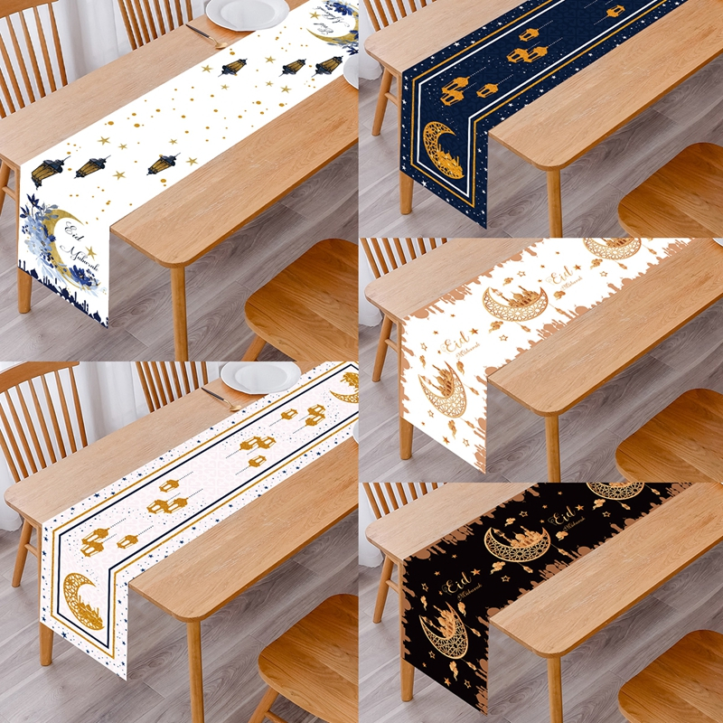 Moon Castle Design Table Runner 6 Seater Ramadhan Kareem Dining Table ...