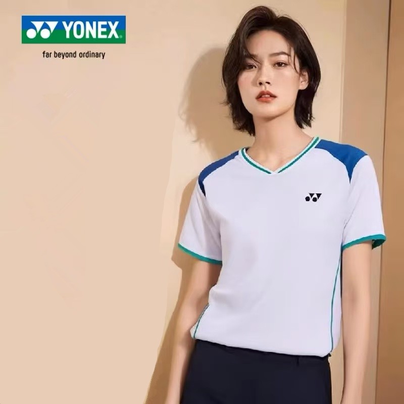 YONEX badminton shirts, men's and women's sports tops, student training ...