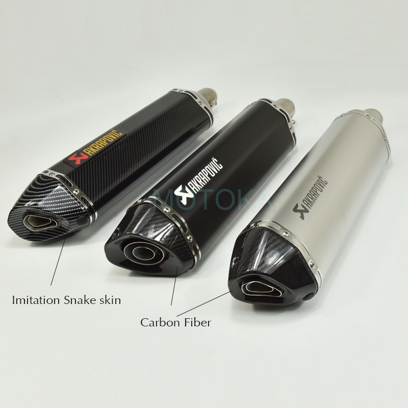 Universal Exhaust muffler Pipe Carbon fiber Tip DB killer Slip on for ...