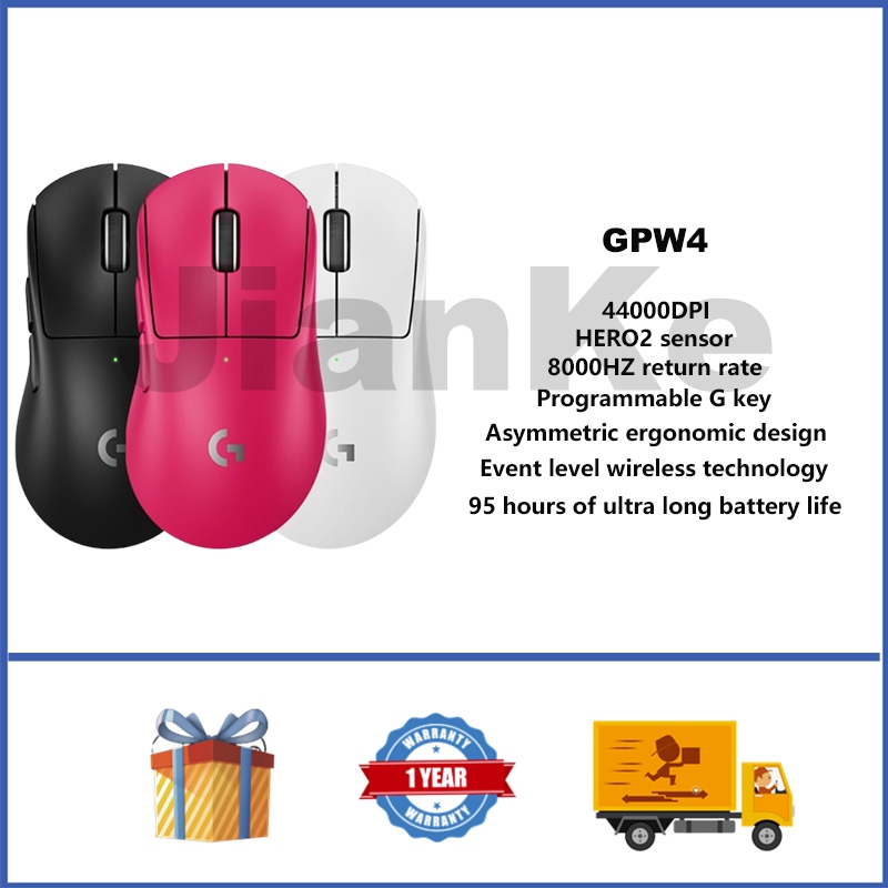 Logitech GPW4 Wireless Mouse HERO2 44000DPI Lightweight Dual Mode Gaming Mouse | Shopee Malaysia