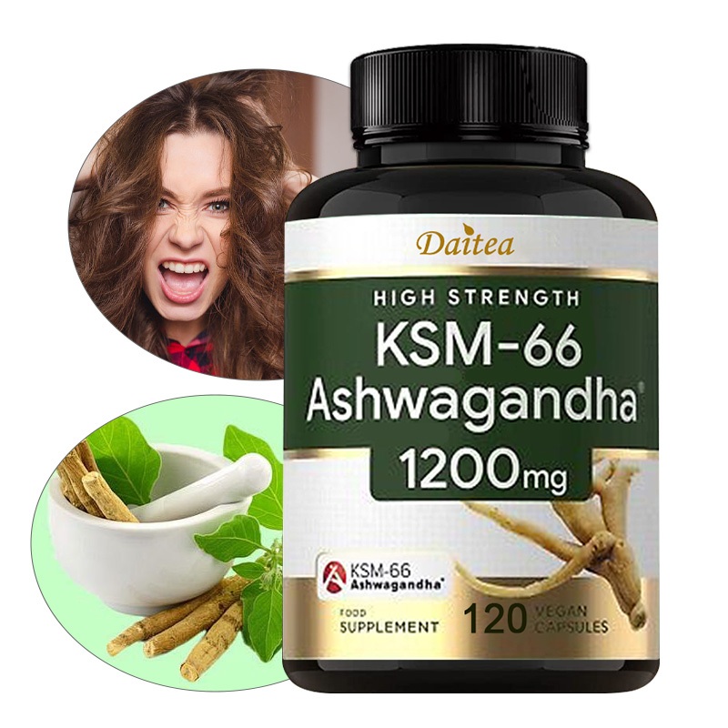 KSM Organic Ashwagandha, 1200 Mg Per Serving, Supports Stress and Mood ...