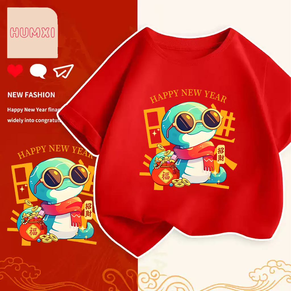 2025 CNY Year of the Snake Chinese New Year CNY Family T-shirt | Shopee ...