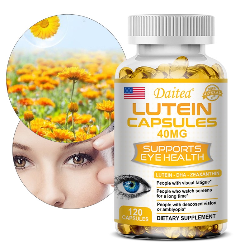 Daitea Lutein Supplement, 40 Mg Per Serving, Contains Lutein-DHA ...