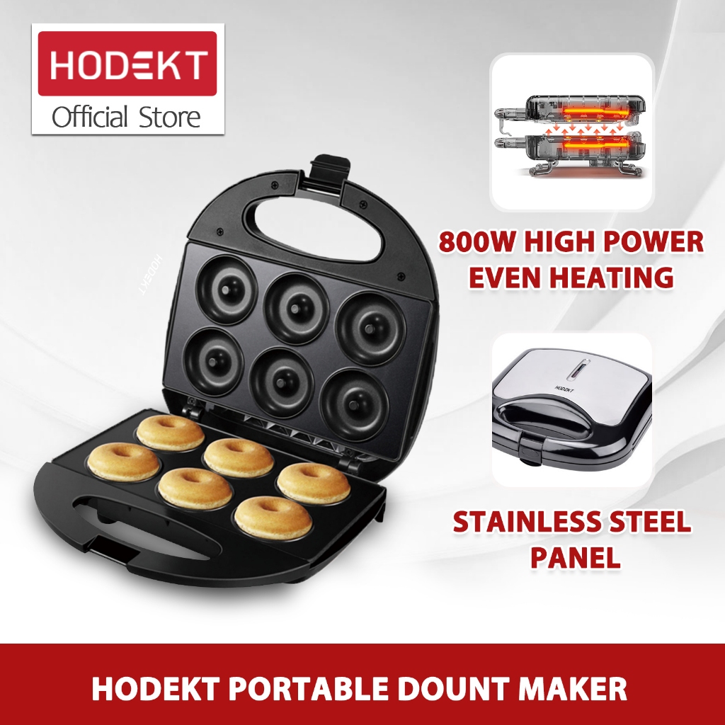 HODEKT pembakar roti Donut breakfast machine Sandwich Maker Breakfast ...