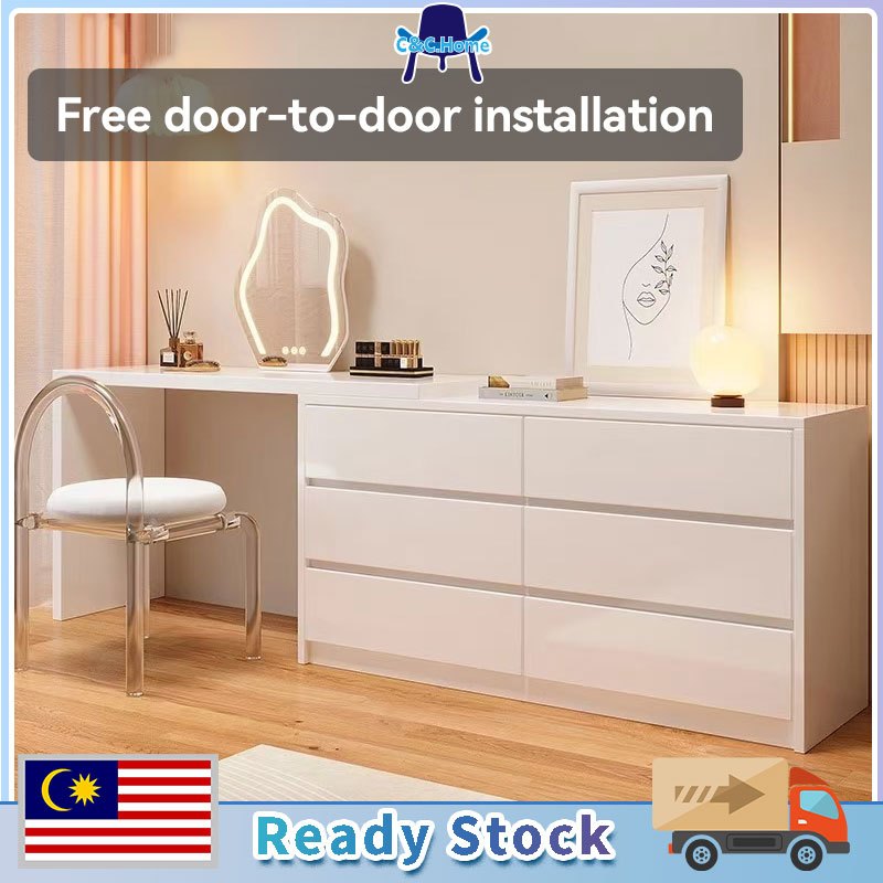 Dressing Table With Drawers Dresser Retractable Table Dressing Table ...