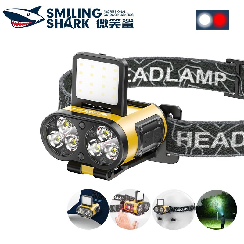 SmilingShark TD0199 LED Mini Head Lamp Super Bright Sensor Lampu Kepala ...
