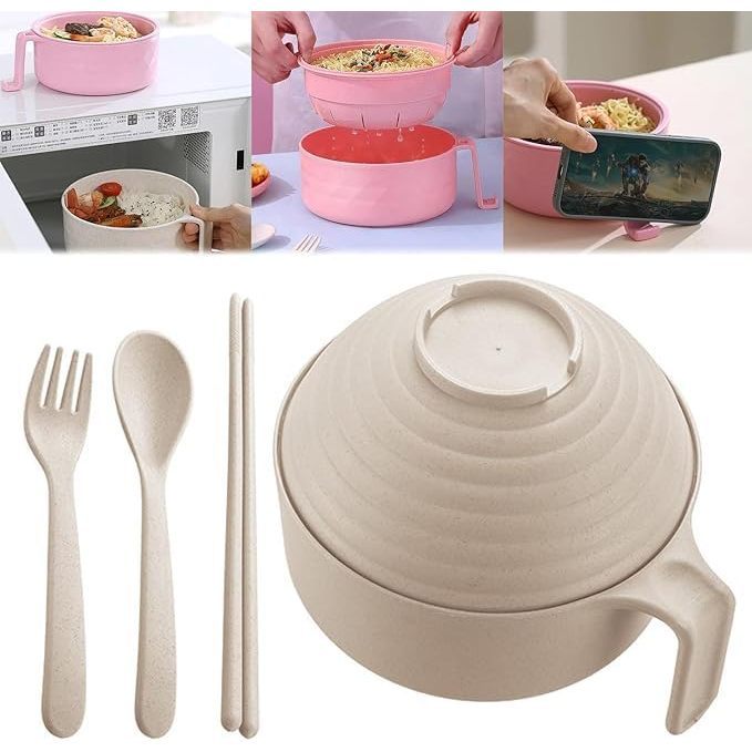 5 In 1 Ramen bowl Multifunction Instant Noodles Bowl With Lid Handle ...
