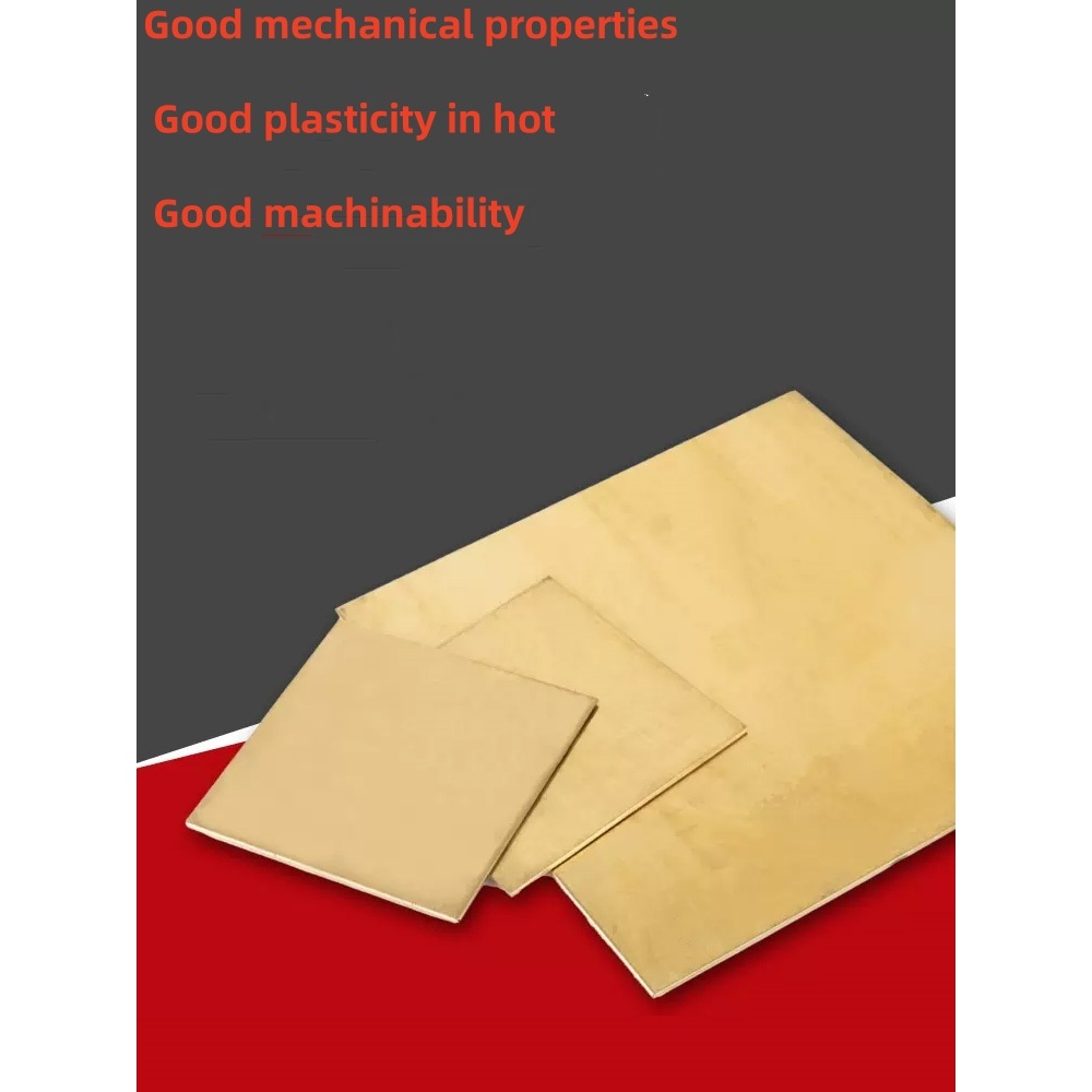 0.6/0.8/1mm Thick H62 Brass Plate Processed Copper Sheet-1/5/10Pcs ...