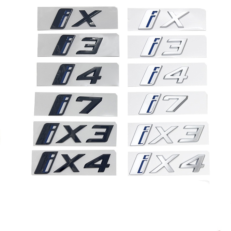 BMW New Energy Alphanumeric Sticker Modification Car Tail Sticker ABS Material Small Decal for ...