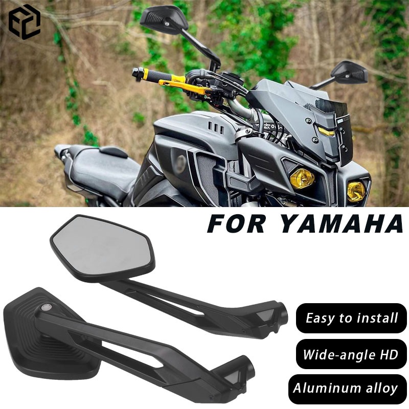 Motorcycle Side Mirrors Rearviews Mirrors For YAMAHA FZ1 MT09 MT07 XMAX ...