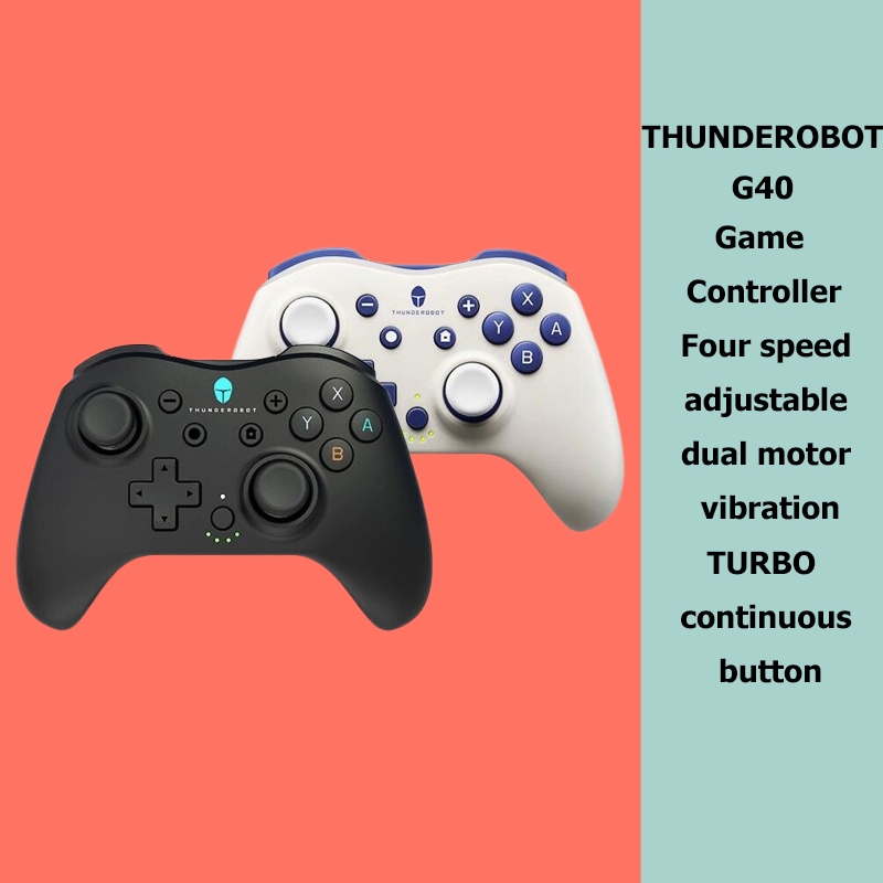 Thunderobot G40 Gamepad Buletooth Wired Dual Motor Vibration Gaming Controller for Switch ...