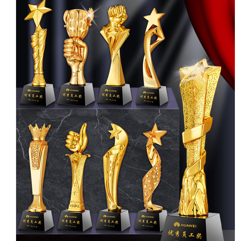 Creative Resin Trophy Customized Annual Meeting Five-pointed Star Thumb ...