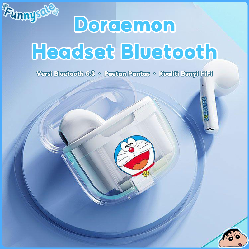 Doraemon wireless Bluetooth headset TWS entry -ear noise reduction ...