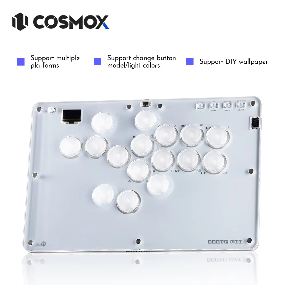 ⭐⭐⭐Haute42- COSMOX Mini Hitbox Leverless Controller Games For PC/PS3 ...