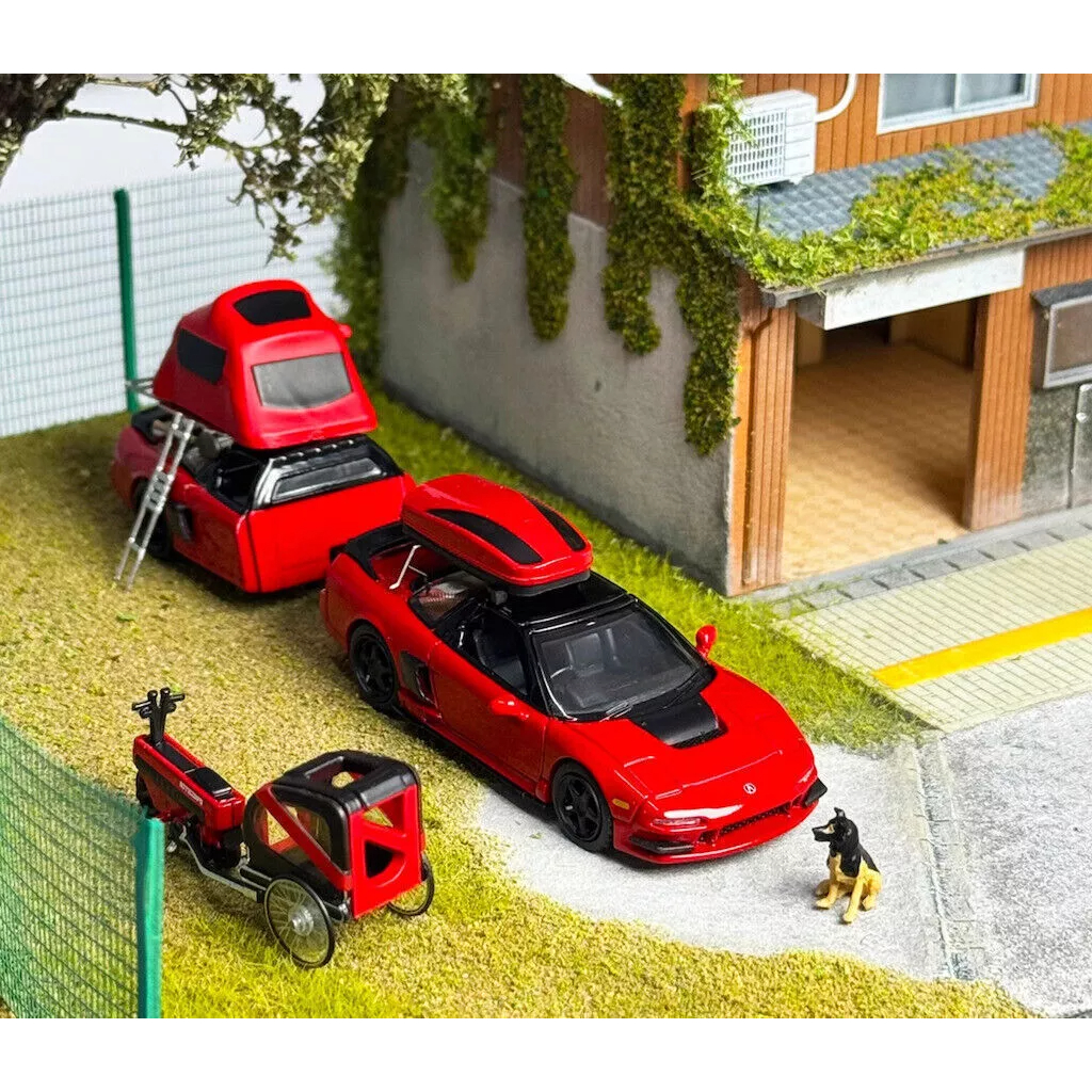 GB MLGB 1:64 JDM Red NA1 NSX TRA Camper Trailer Sport Model Diecast ...
