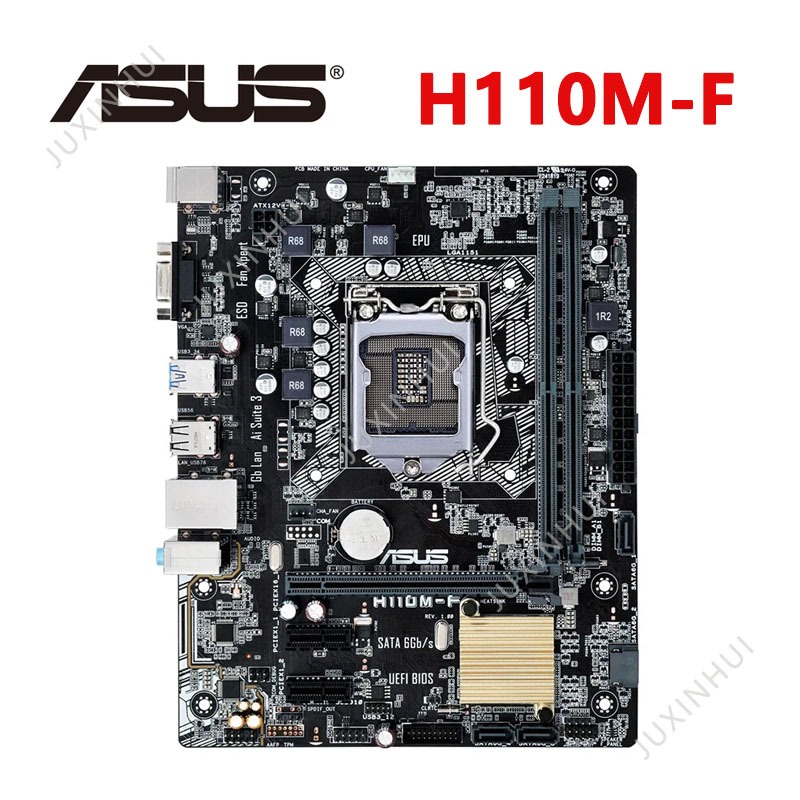 Asus-H110M-F motherboard LGA1151 pin for desktop computer, new M-ATX small board, compatible ...