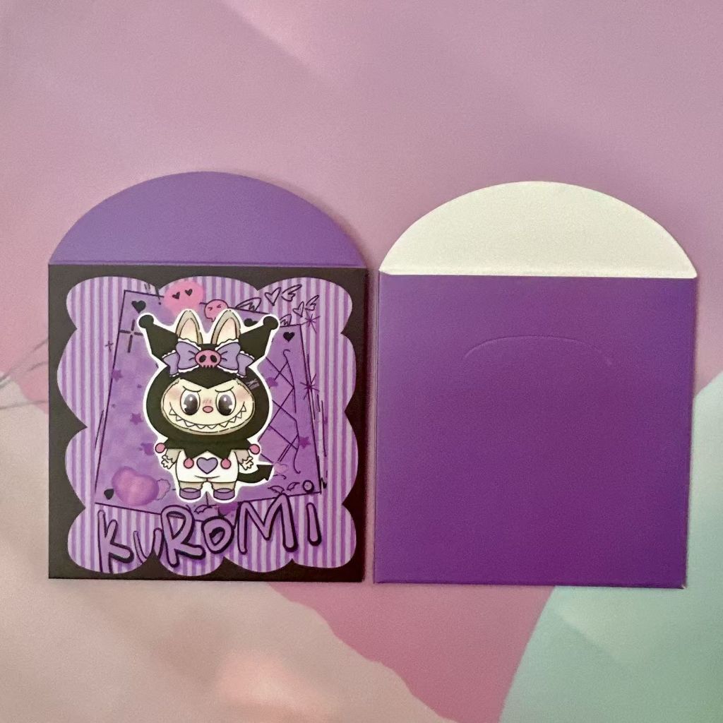 1121- [8PCS/8 * 8cm] LABUBUl Labubu Cartoon Red Envelope Bag Li Shi ...