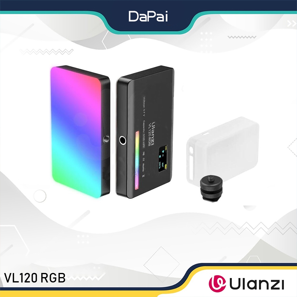 Ulanzi VL120 RGB 2500K-9000K Mini LED Video Light, Fill In Light ...