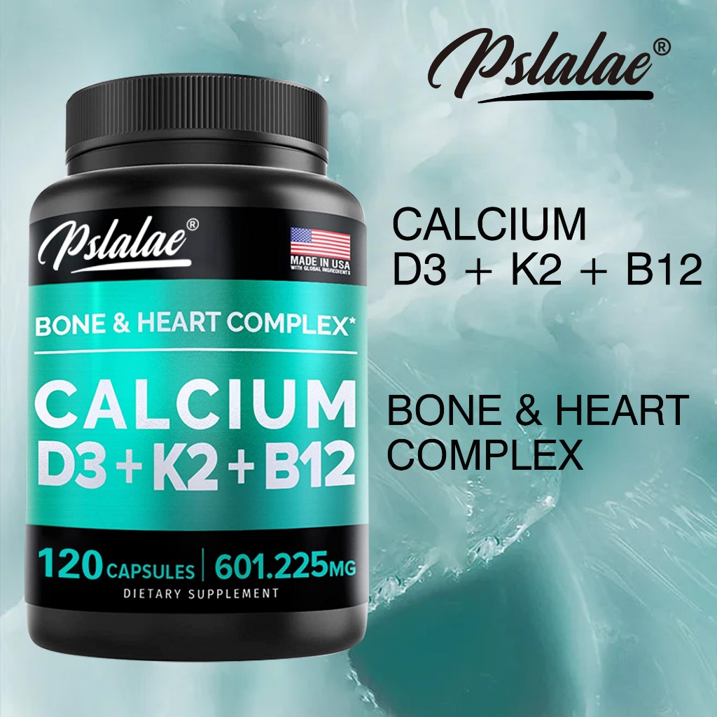 CALCIUM D3+K2+B12, essential vitamins for the human body, calcium metabolism and absorption ...