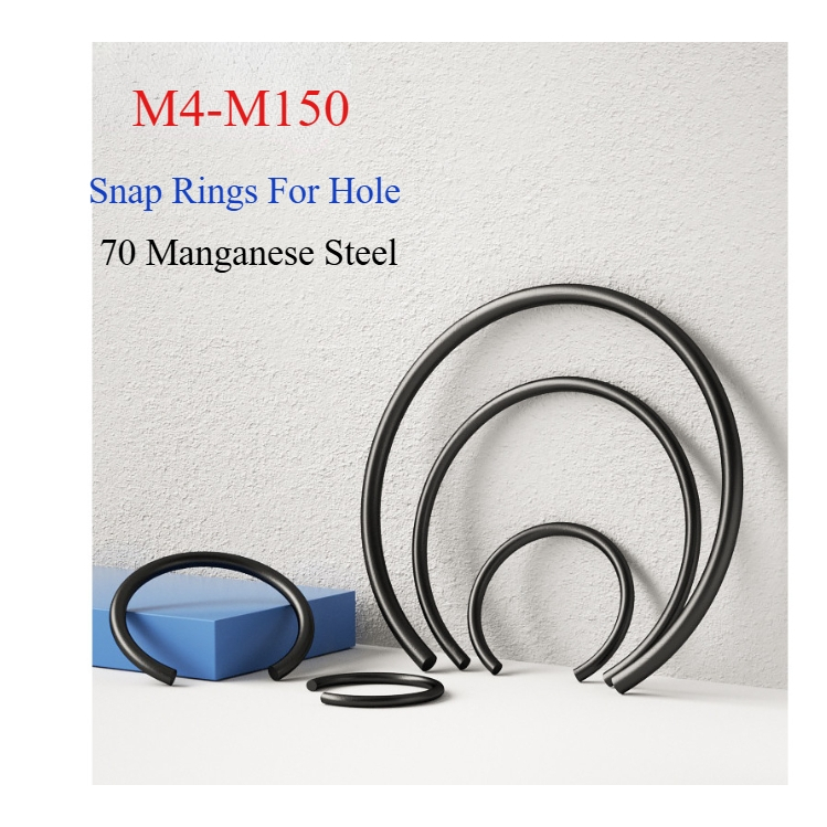 M4-M150 70 Manganese Steel Hole Wire Retaining Ring Snap Ring Circlip ...