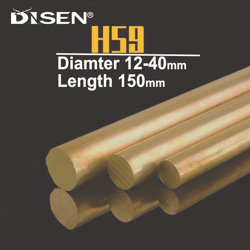 150mm H59 Brass Solid Copper Rod Dia 12–40mm Phosphor Copper Welding ...