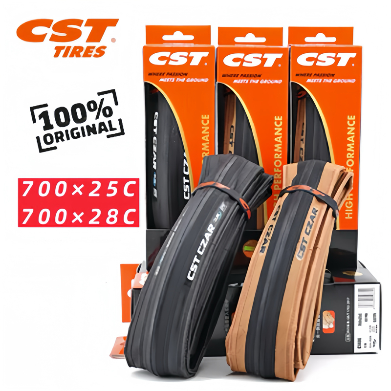 CST Super Light Road bicycle tire 700×23C/25C/28C/40C yellow edge tire ...