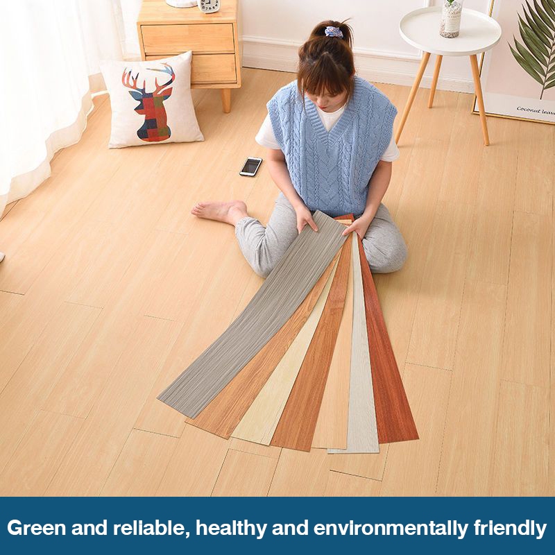 Wood Grain Self-Adhesive Floor Sticker Wooden Floor Sticker Wood ...