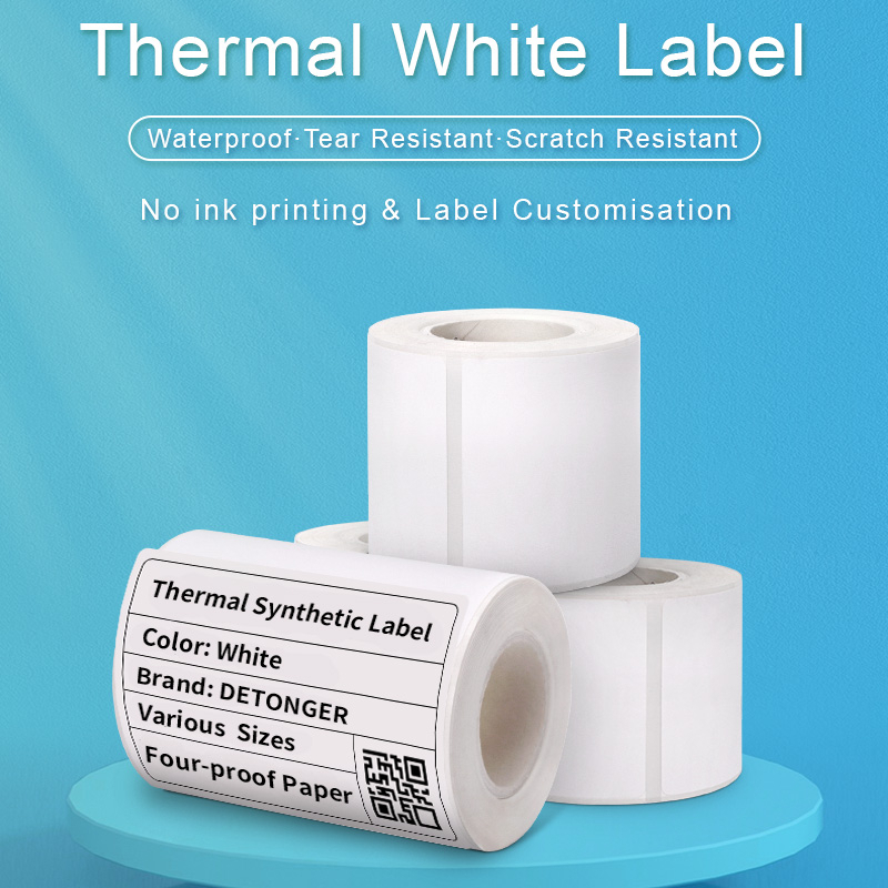 DETONGER White Label Sticker Waterproof Label Thermal Label Paper Price ...
