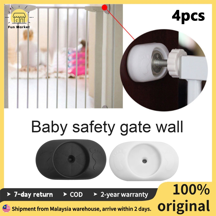 【Local delivery】4pcs Baby Gate Wall Protector Stair Gate Extension Wall ...