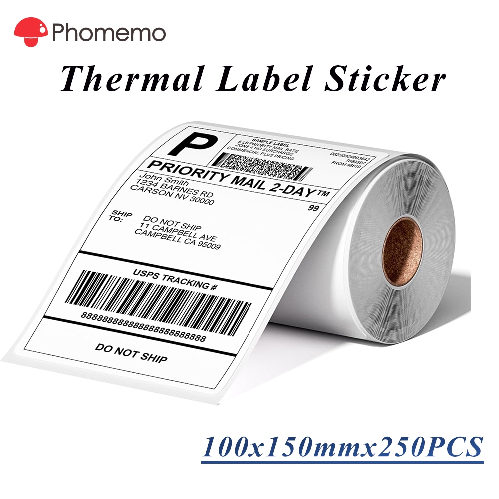 100x150mm Thermal Label,A6 Waybill Sticker,250PCS Per Roll | Shopee ...