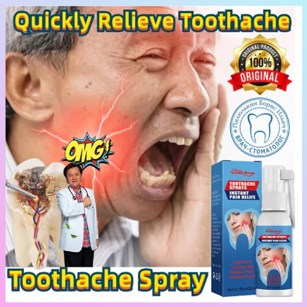 Original Ubat Sakit Gigi Berlubang Tooth Spray Pain Relief Gel Mouth ...