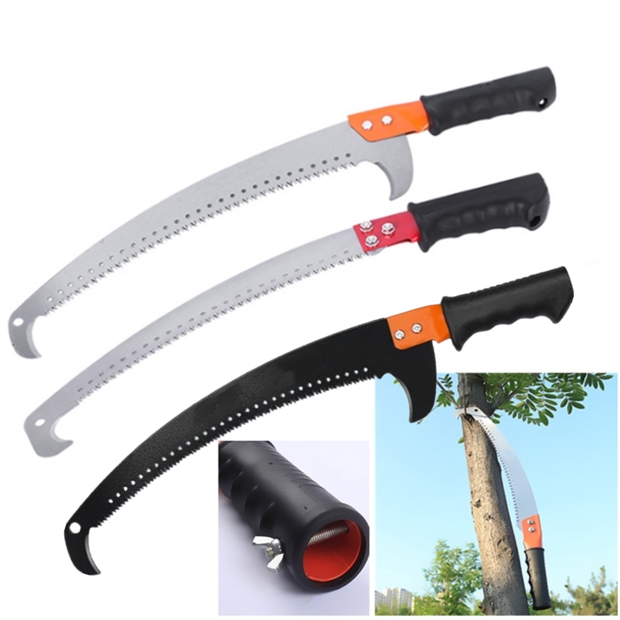15'' Pruning Saw branch cutter with Hook Heavy Duty Hook Saw Gergaji ...