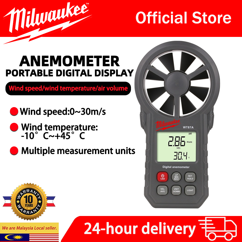 Milwaukee anemometer Mini Wind Speed Anemometer GM816 digital LCD anemometer handheld wind speed ...