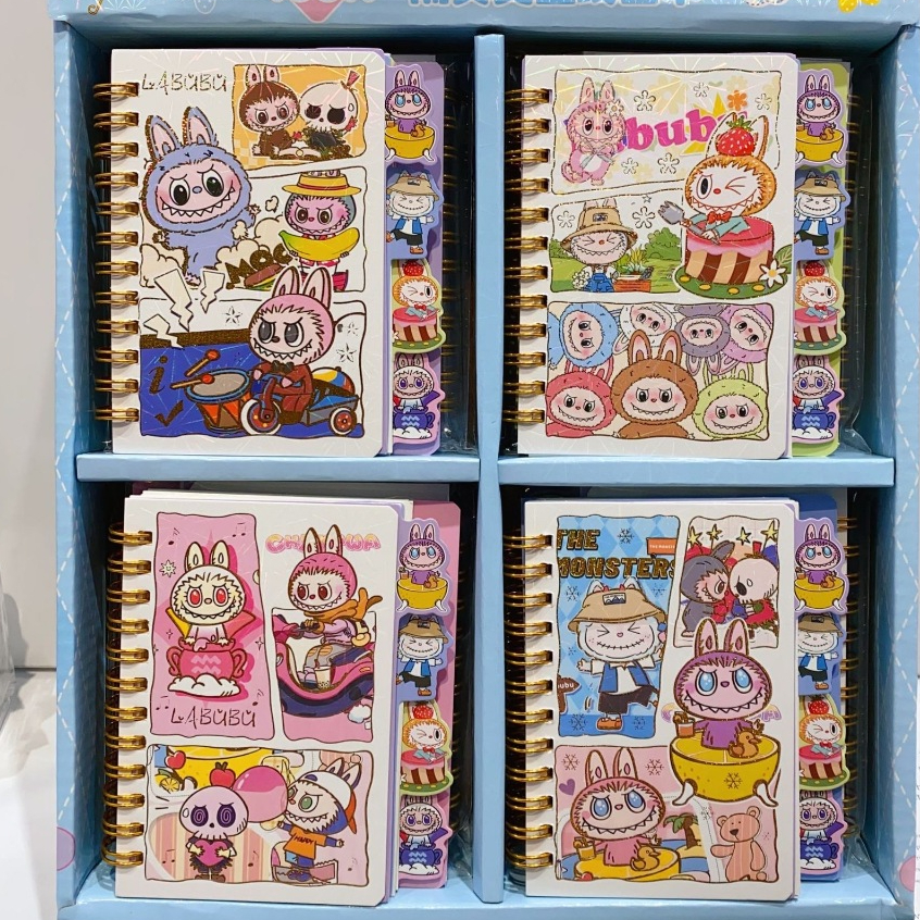 labubu拉布布 Notebook A6 Notebook Kids Student notepad labubu Cute Mini ...