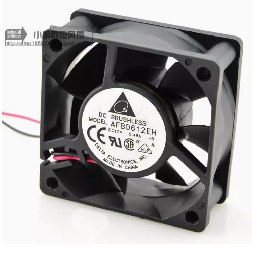 Original Delta AFB0612EH 6CM 6CM 12V 0.48A 6025 Three-Wire Double Ball ...