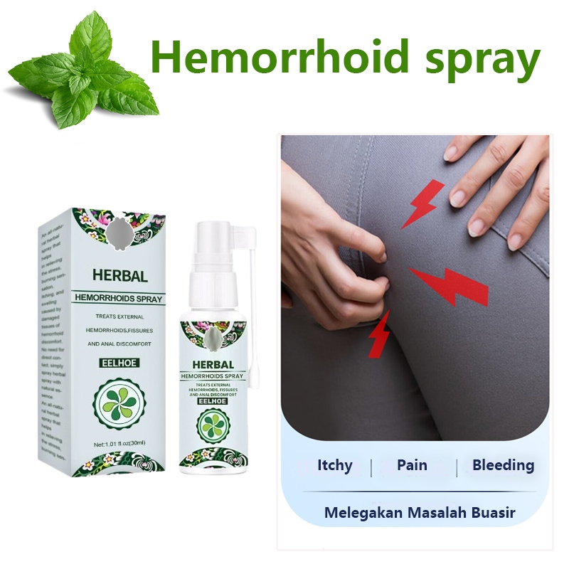 Hemorrhoids Spray Buasir Krim Ubat Buasir For External Hemorrhoids 30ML | Shopee Malaysia