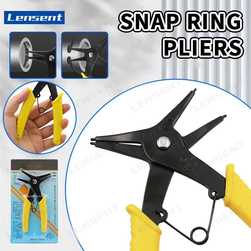 Lensent 2 in 1 circlip pliers 4-Way Type Clip Opener Plier Spring ...